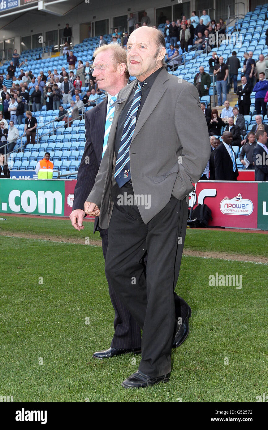 Former Coventry City players on the pitch during the Legends Day ...