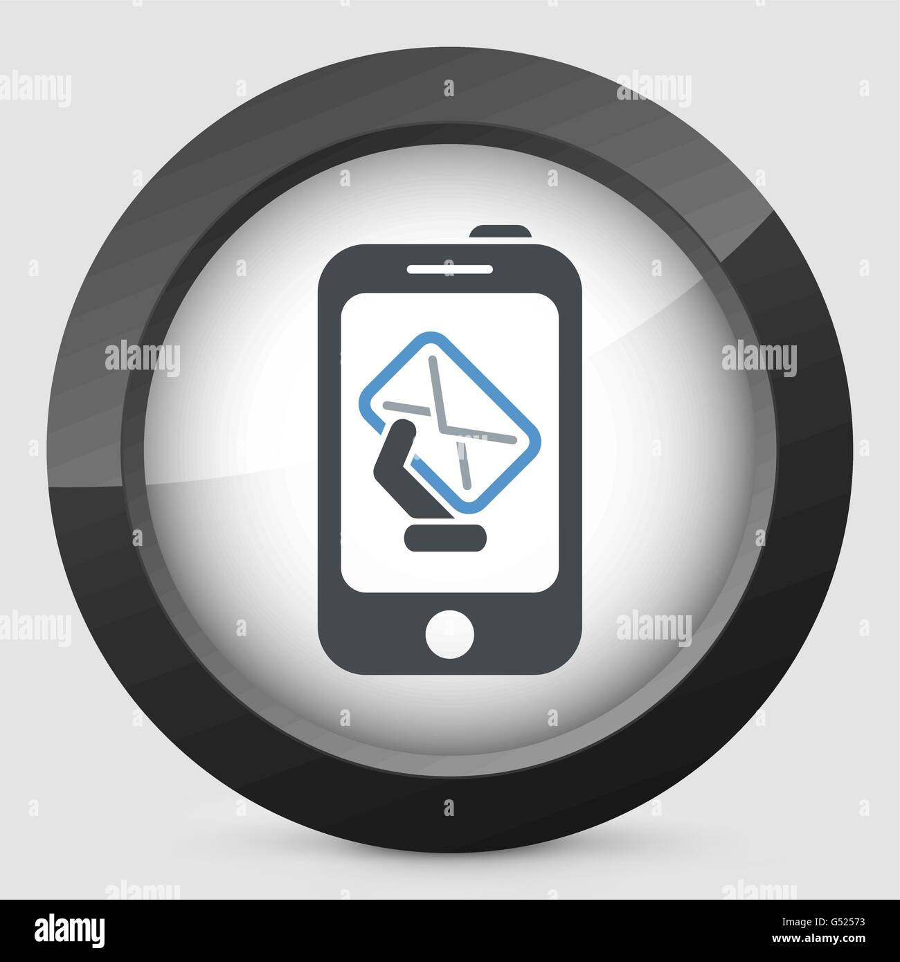 Smartphone mail icon Stock Vector Image & Art - Alamy