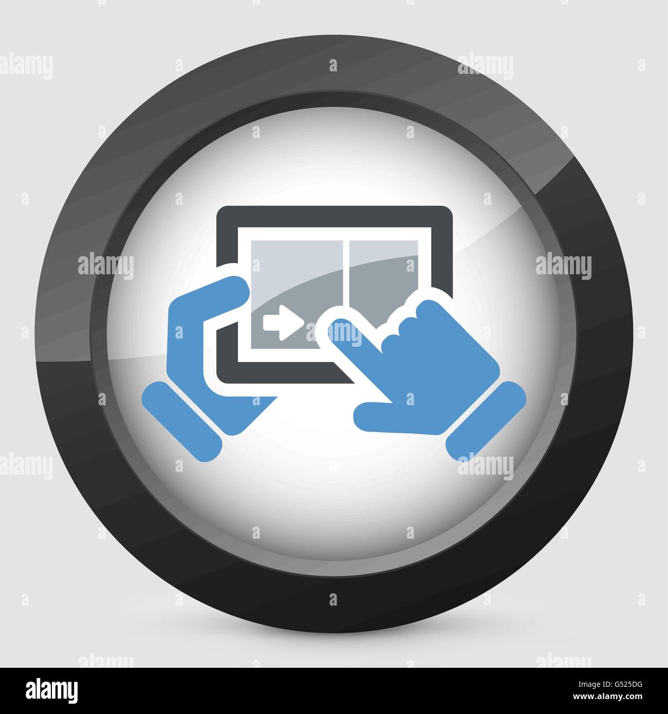Touchscreen sliding icon Stock Vector Image & Art - Alamy