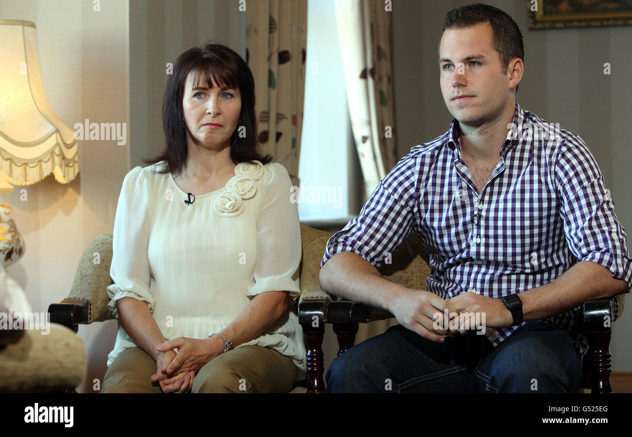 Nuala and Cathair Kerr, mother and brother of murdered Constable Ronan ...