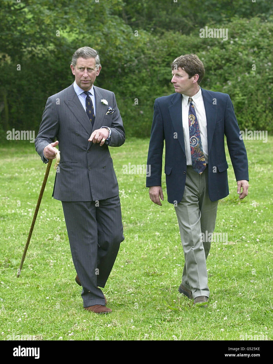 The Prince of Wales joins farmer Tony Weaving on a tour of 344-acre ...