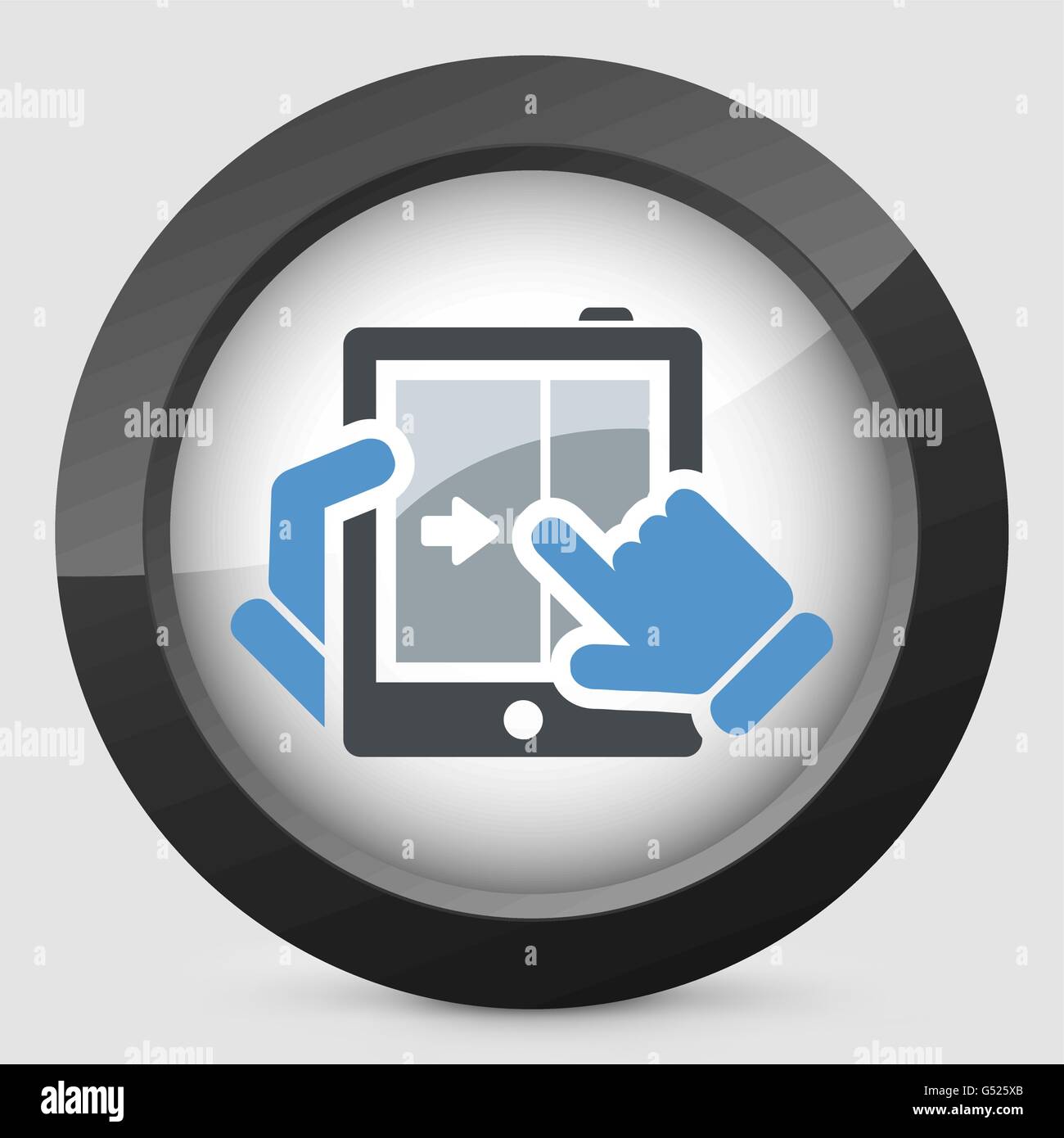 Touchscreen sliding icon Stock Vector Image & Art - Alamy