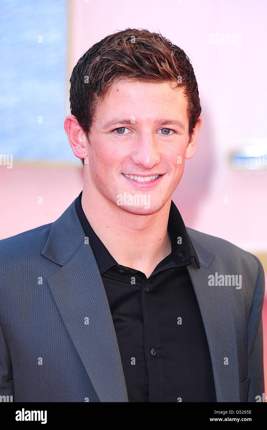 Swimmers Michael Jamieson arriving for the World Premiere of Titanic 3D ...