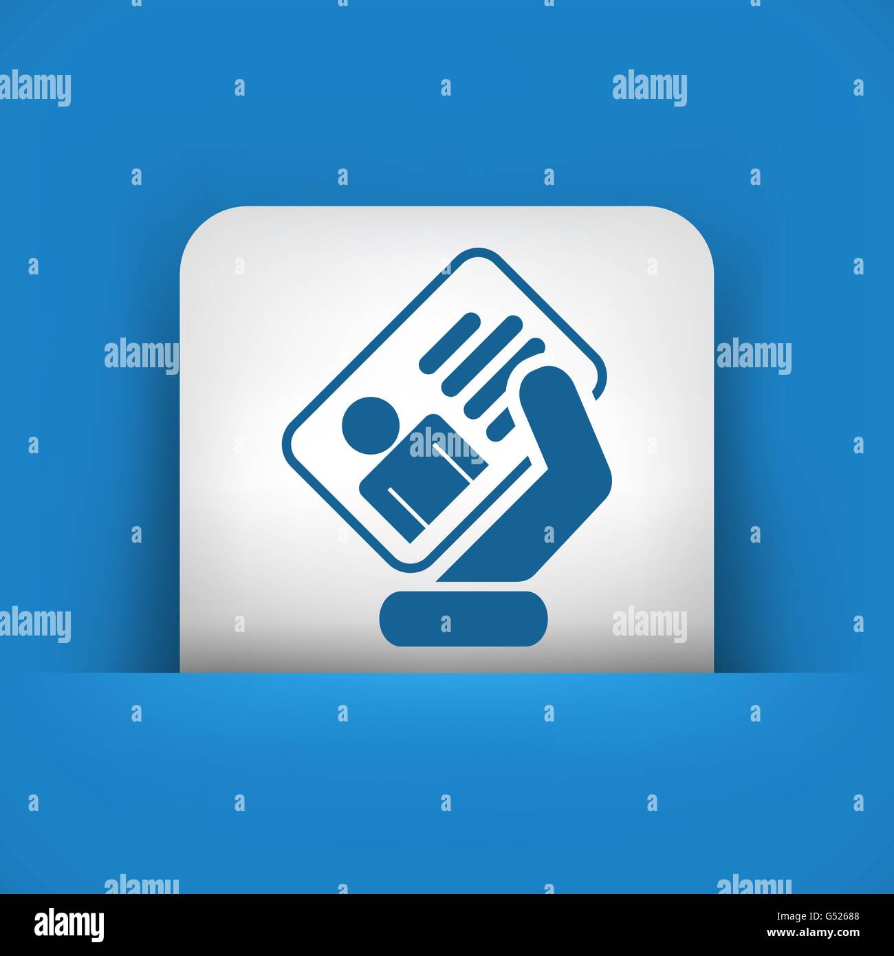 Identity card icon Stock Vector Image & Art - Alamy