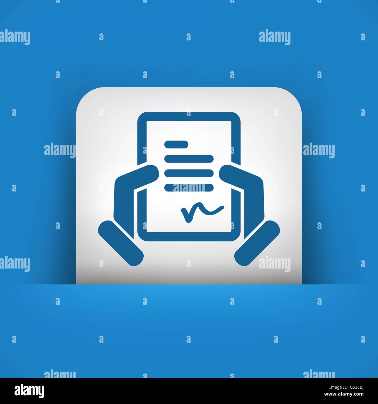 Document signature icon Stock Vector Image & Art - Alamy