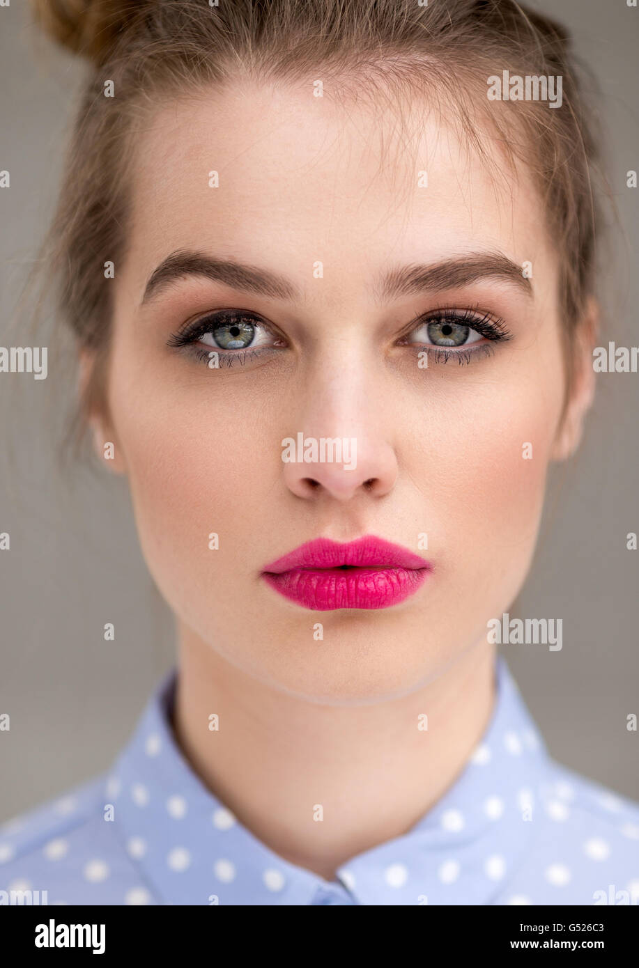 Girl closeup lips hi-res stock photography and images - Alamy