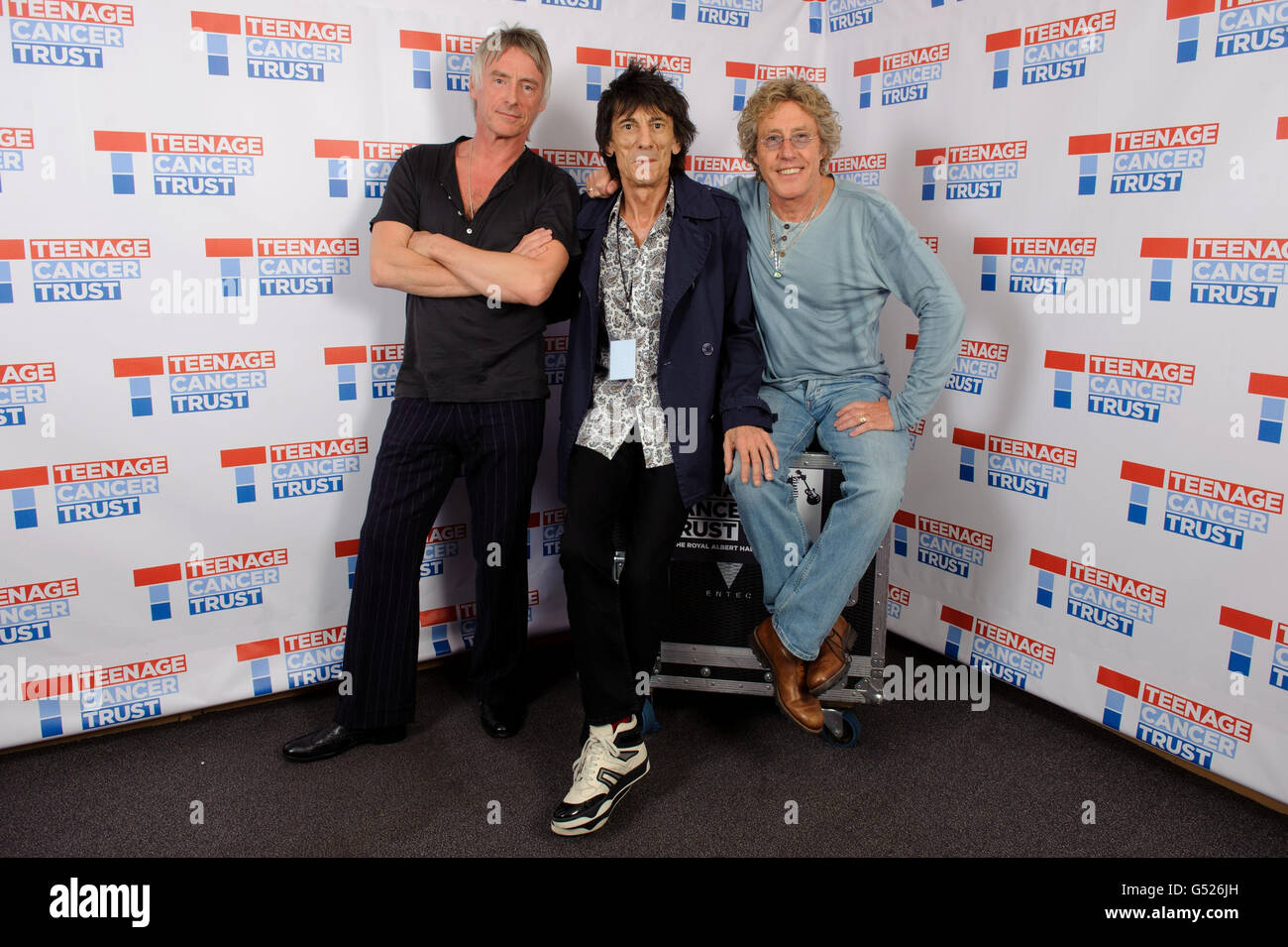 Teenage Cancer Trust Gigs - Backstage - London Stock Photo - Alamy