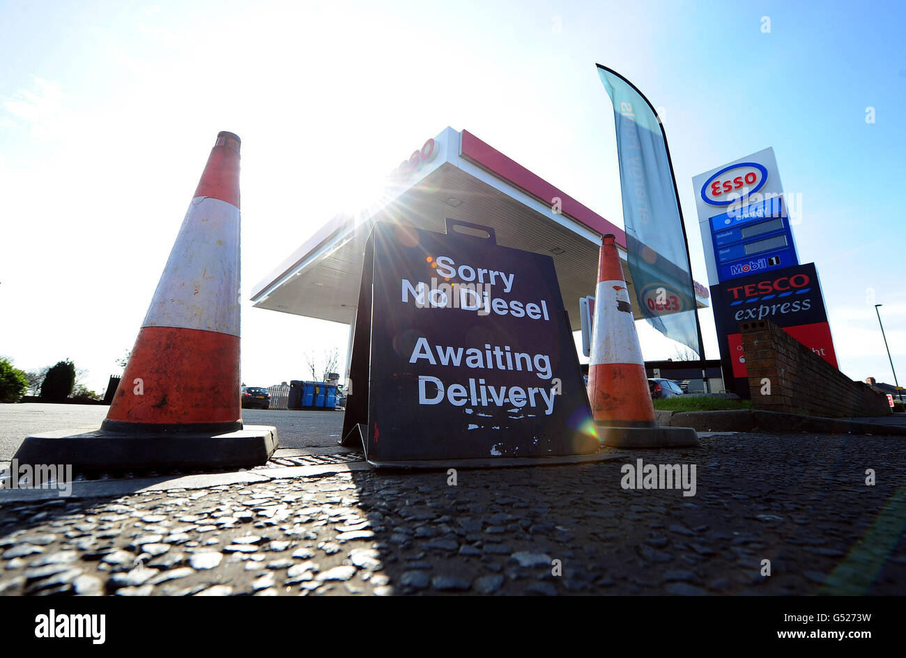 Petrol tanker in petrol station hi-res stock photography and images - Alamy