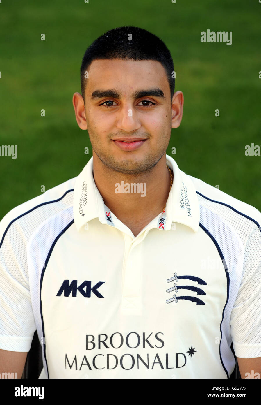 Gurjit Sandhu from Middlesex Cricket Club poses for media during the ...