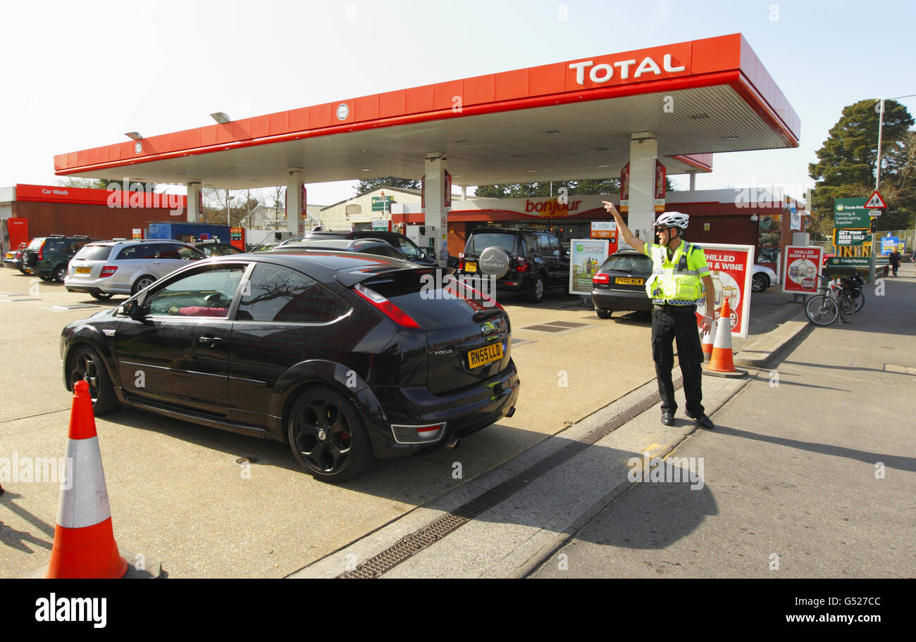 Petrol station police officer tanker hi-res stock photography and ...