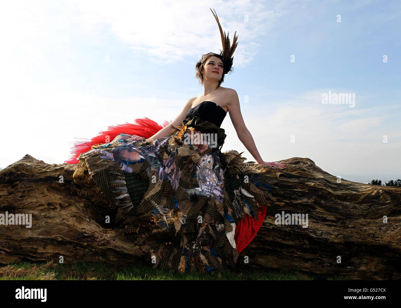 Edinburgh Napier University design student Ellen Macdonald models her ...