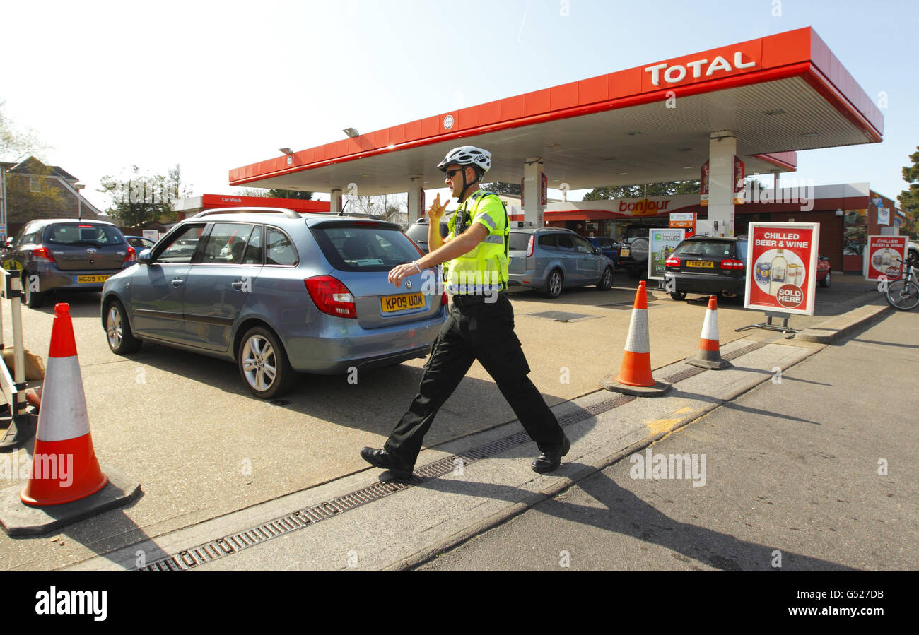 Petrol station police officer tanker hi-res stock photography and ...