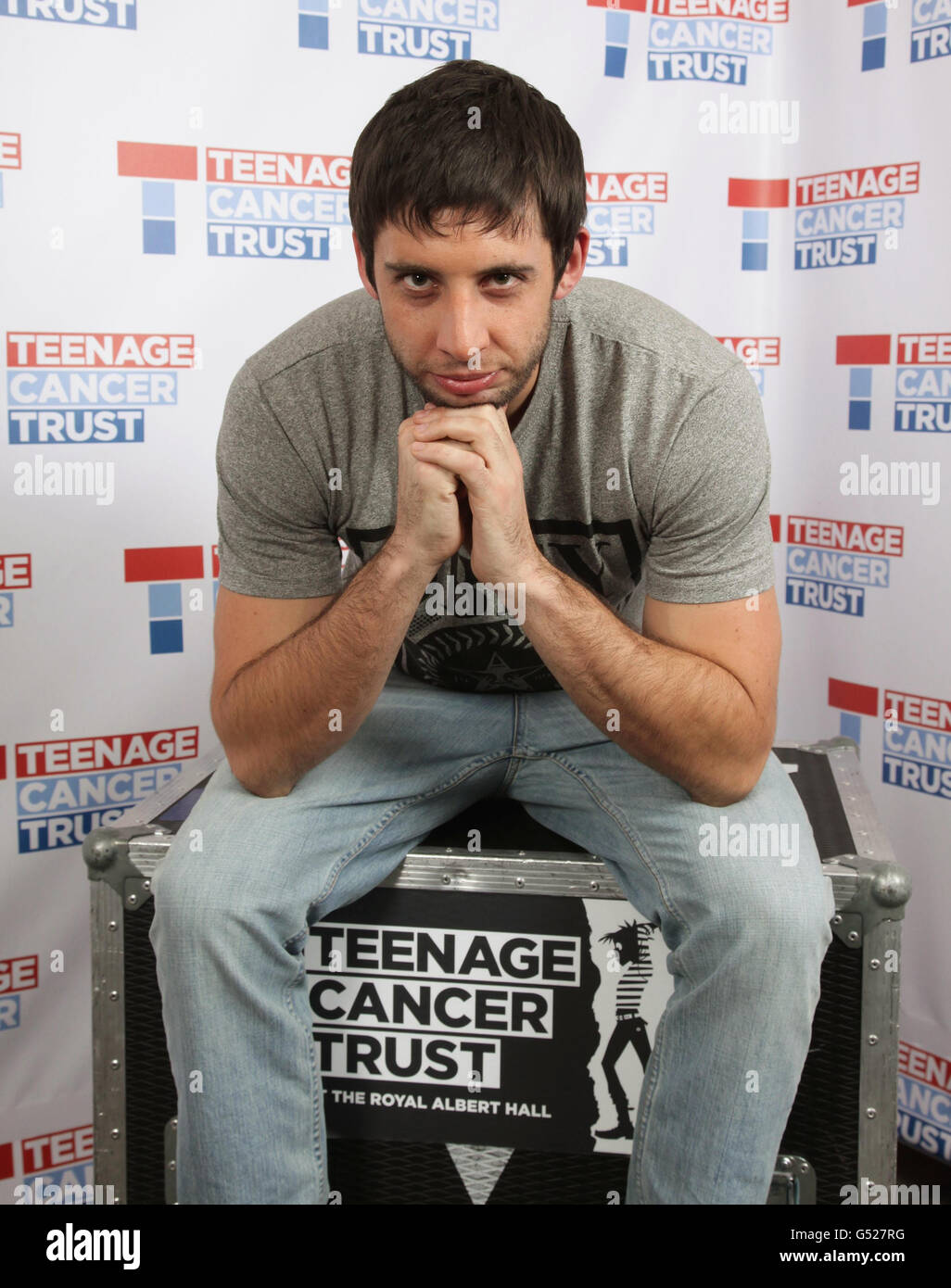 Elliot Gleave, better known as rapper Example, backstage during the ...