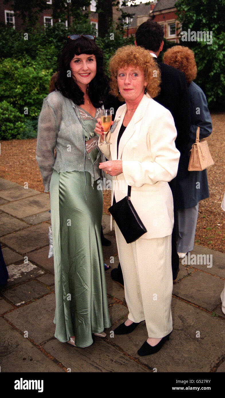 Actress liz carling l at the carlton television hi-res stock ...