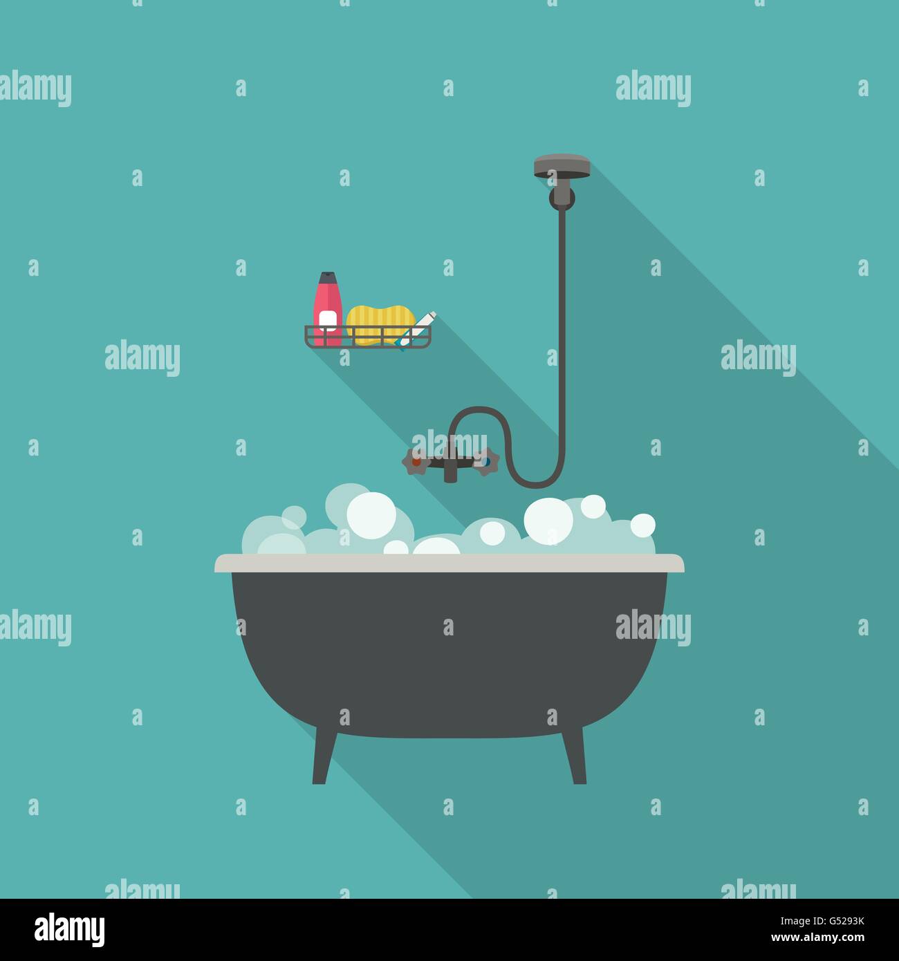 Bath vector illustration Stock Vector Image & Art - Alamy