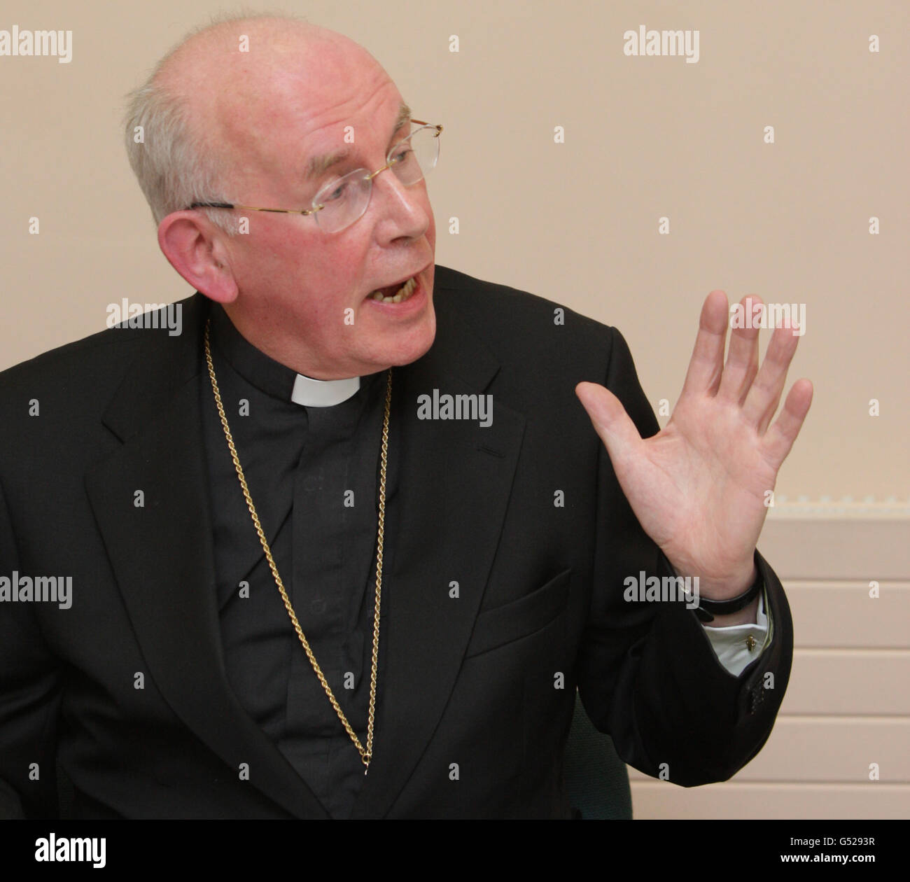 Cardinal Sean Brady during a press conference at the Columba Centre in ...