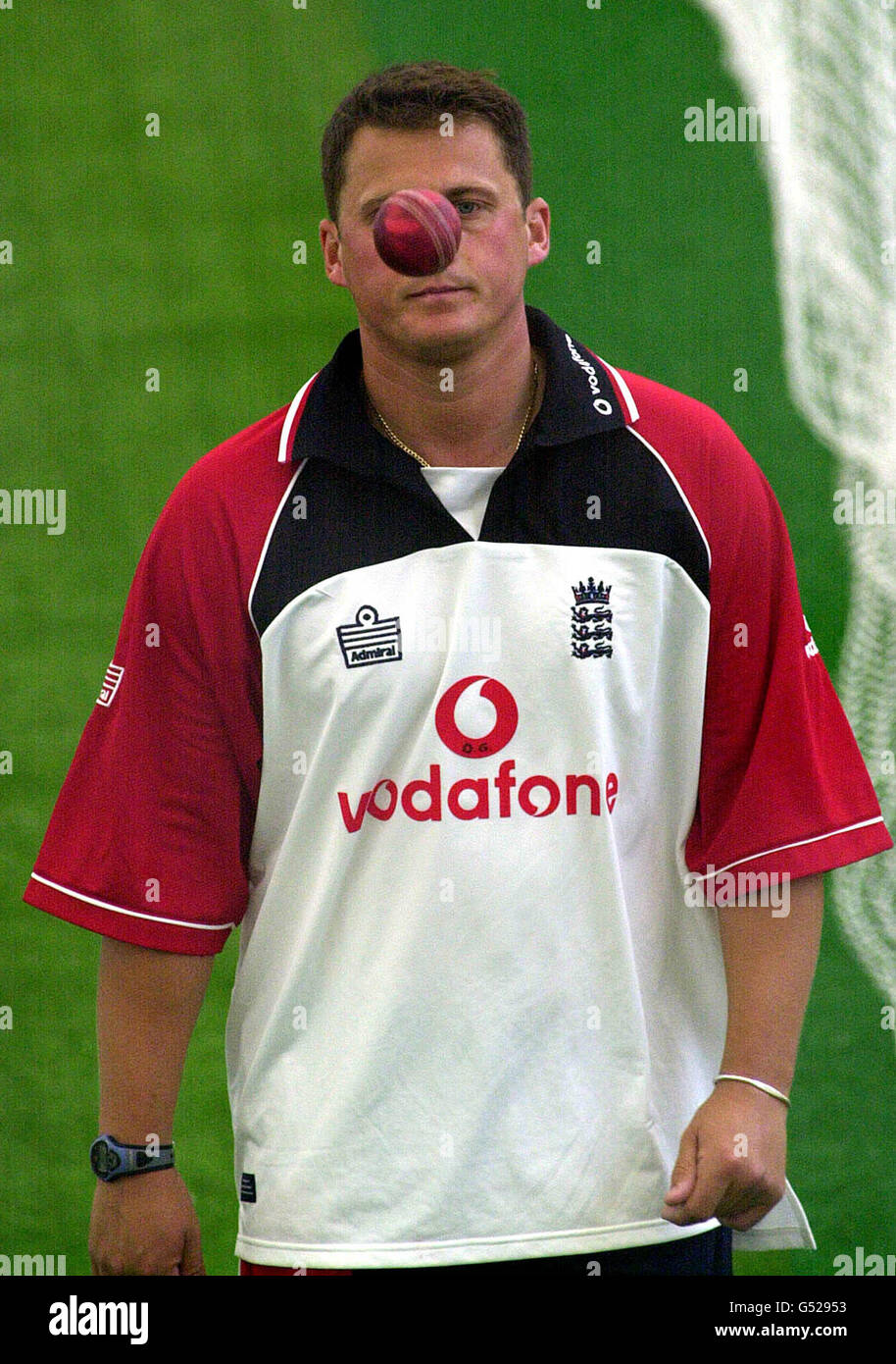Darren Gough cricket Edgbaston Stock Photo - Alamy