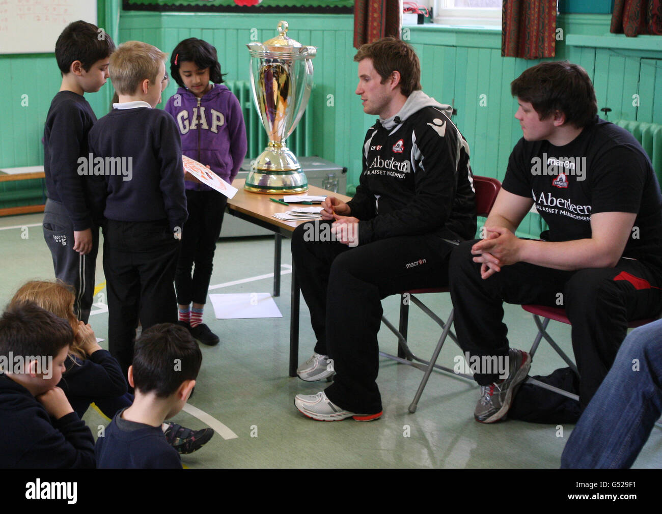 Rugby Union - Heineken Cup Tour - Leith. Edinburgh rugby players Phil ...