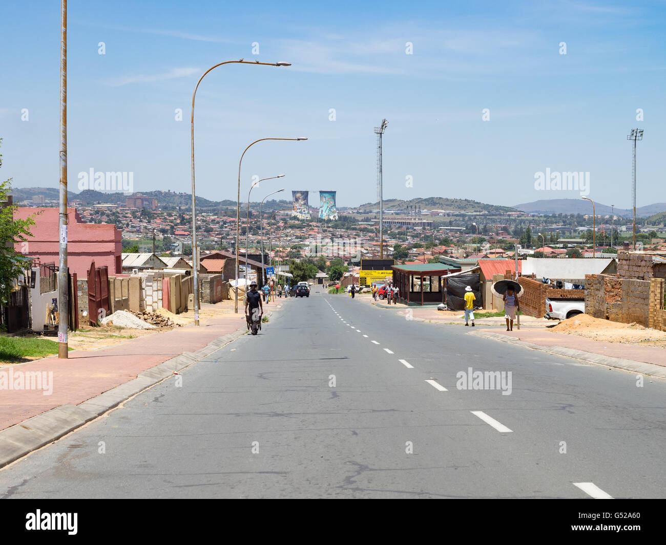 South Africa, Gauteng, Soweto, Streetlife, Orlando Cooling Towers Stock ...