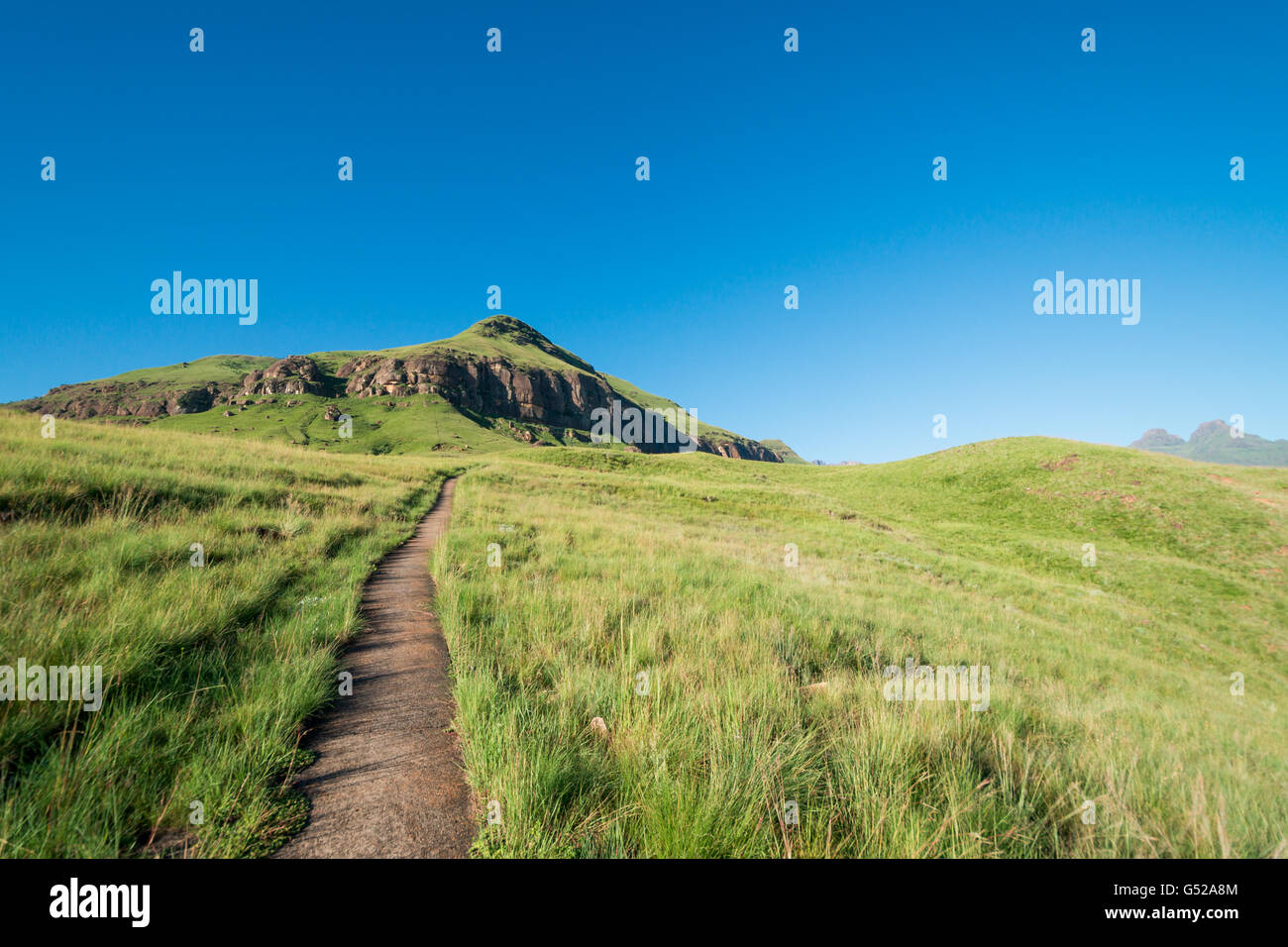 South Africa, KwaZulu-Natal, Giants Castle Game Reserve, Hiking at ...