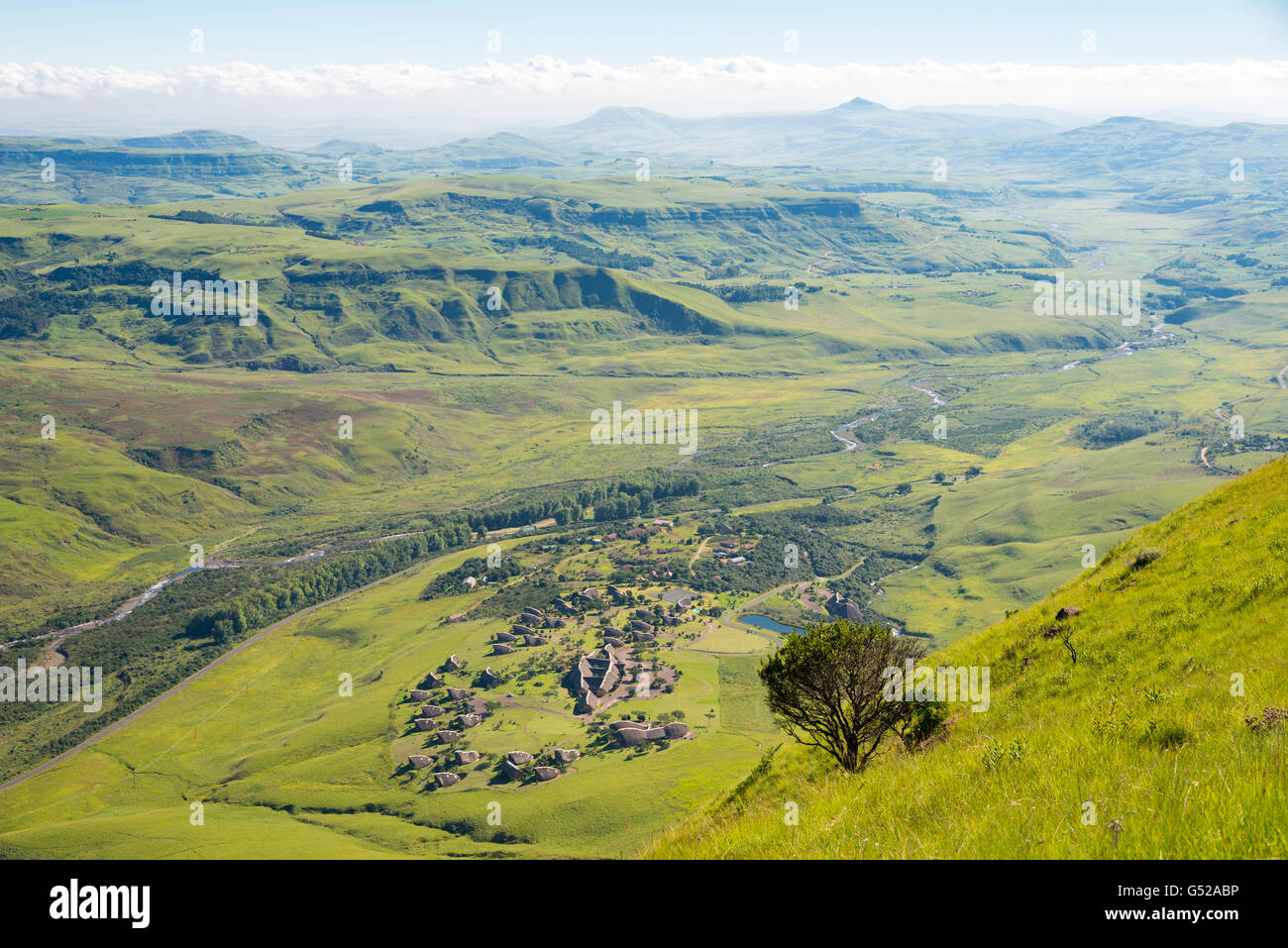 South Africa, KwaZulu-Natal, Giants Castle Game Reserve, Hiking at ...