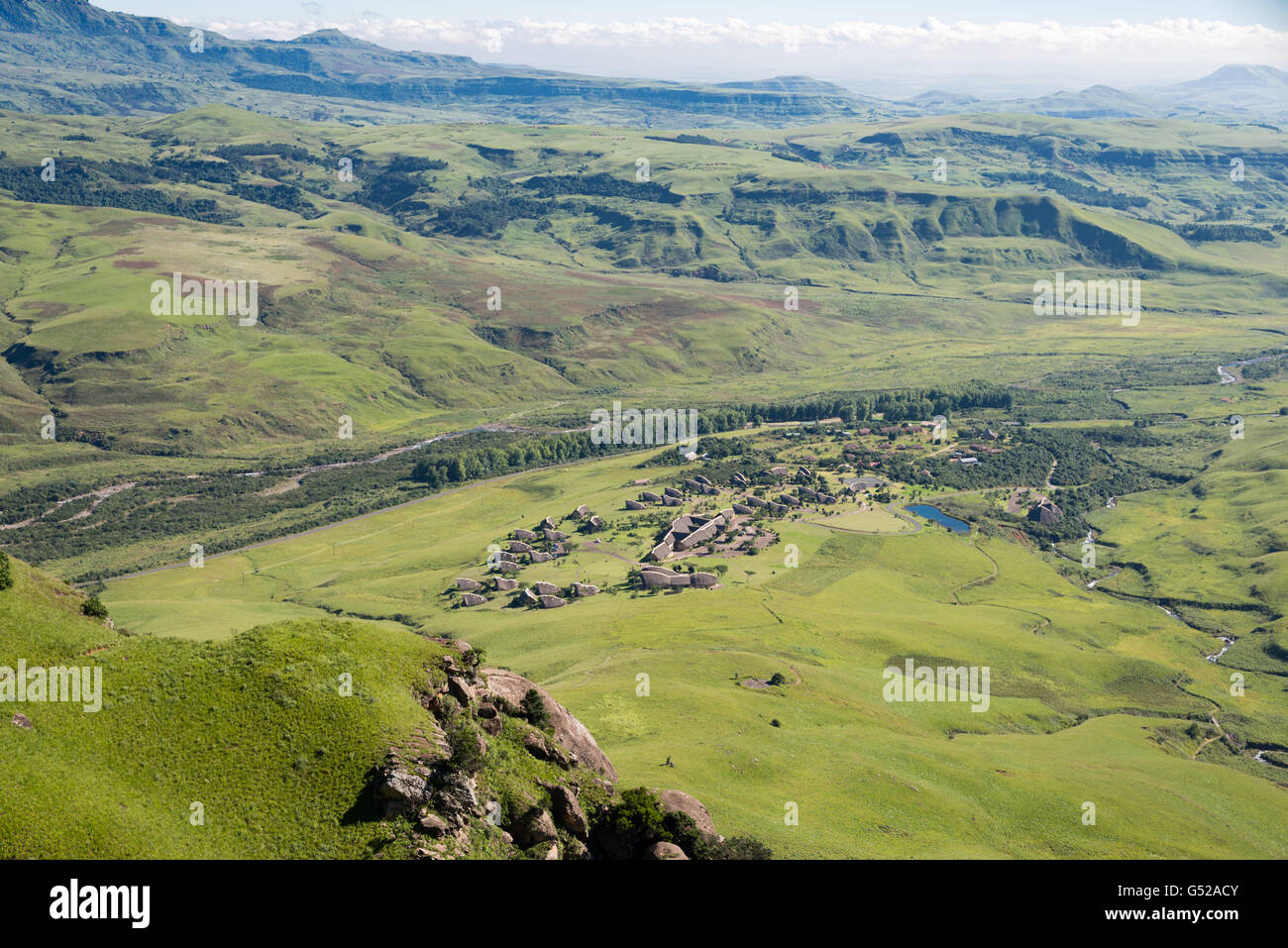 South Africa, KwaZulu-Natal, Giants Castle Game Reserve, Hiking at ...
