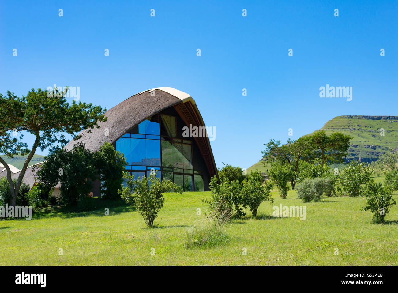 South Africa, KwaZulu-Natal, Giants Castle Game Reserve, Didima Resort ...