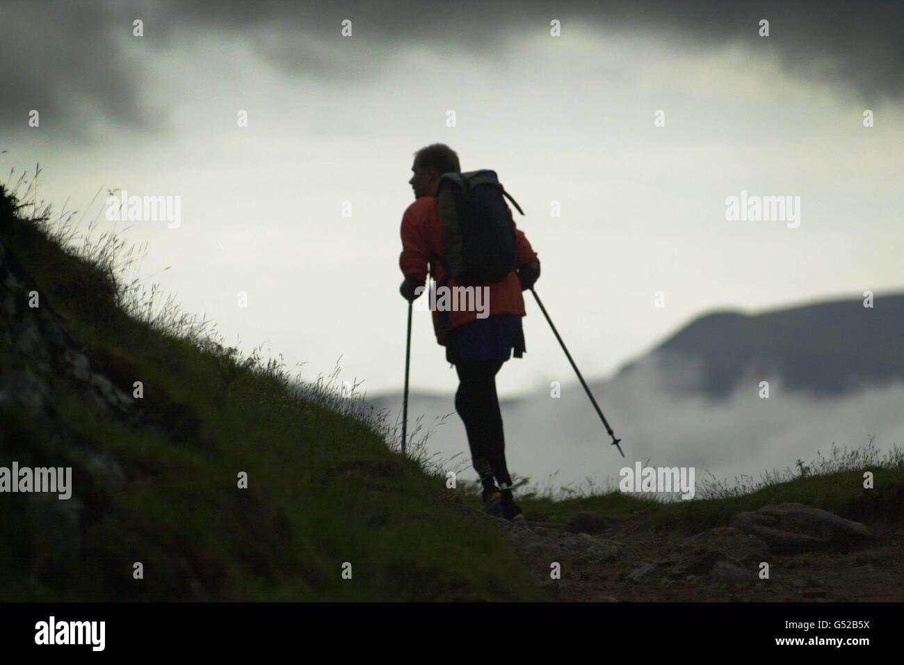 Jamie Andrew charity climb Stock Photo - Alamy
