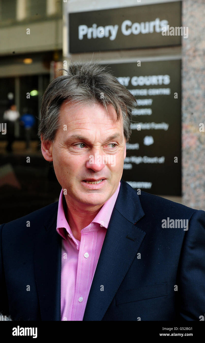 Gypsy spokesman Noah Burton arrives at the High Court in Birmingham to ...