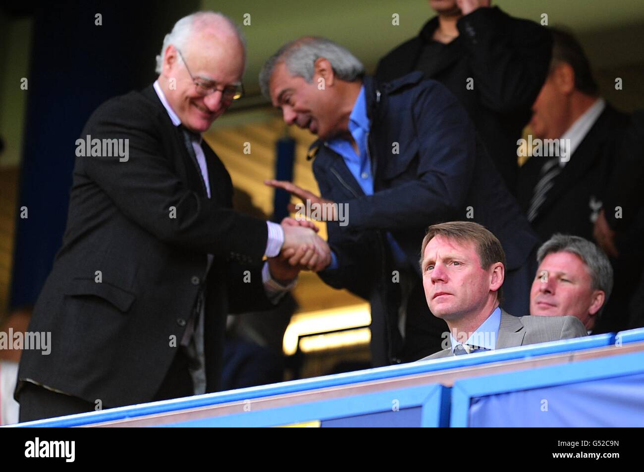 Chelsea chairman Bruce Buck (left) and England caretaker manager Stuart ...