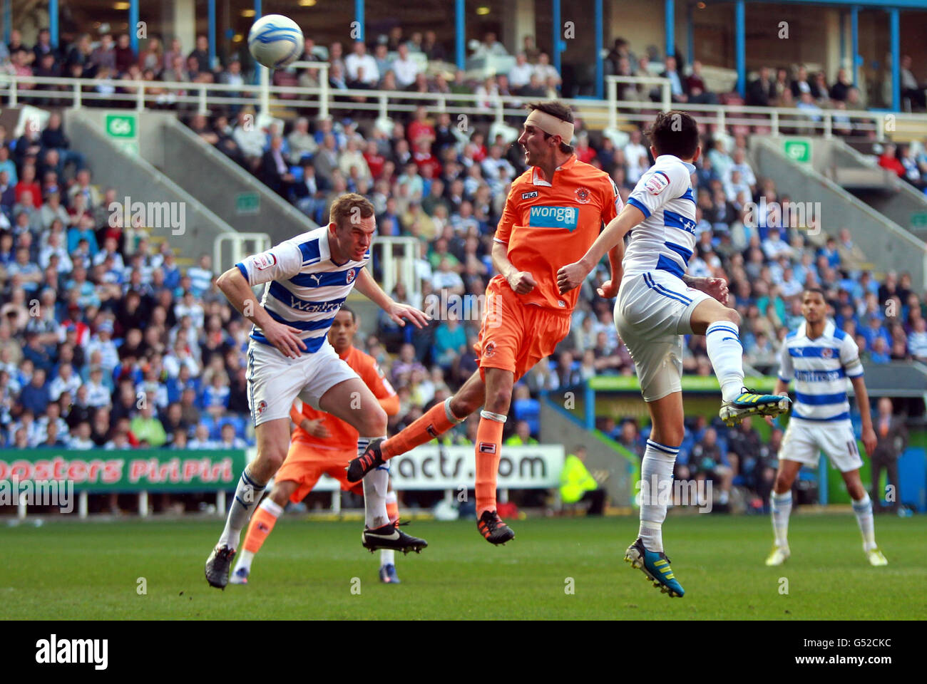 Blackpool's Chris Basham has an attempt at goal during the npower ...