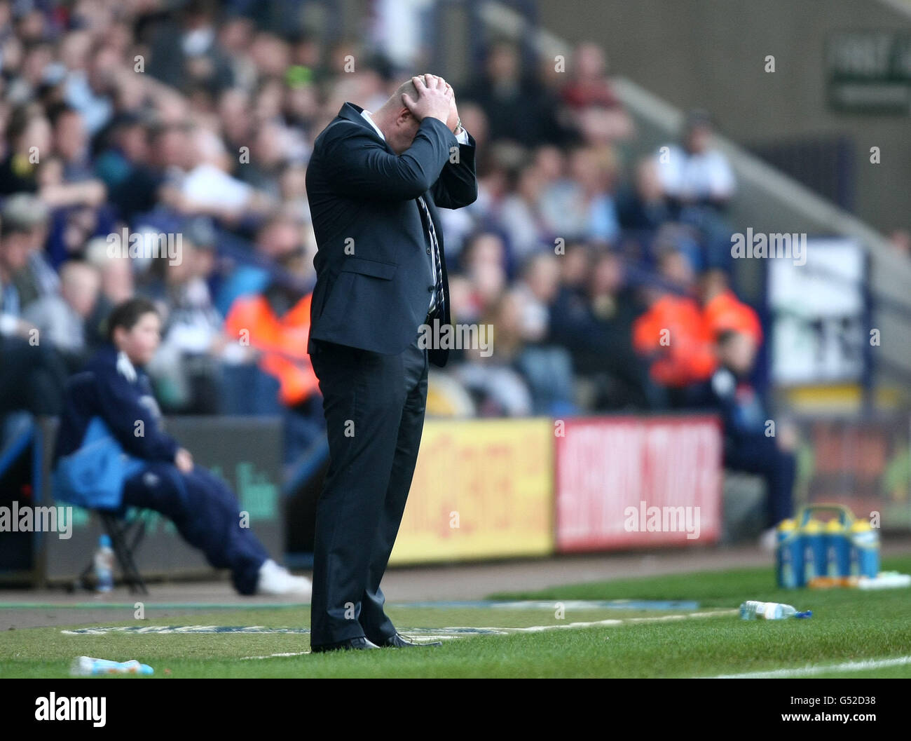 Blackburn rovers manager steve kean reacts on the touchline hi-res ...