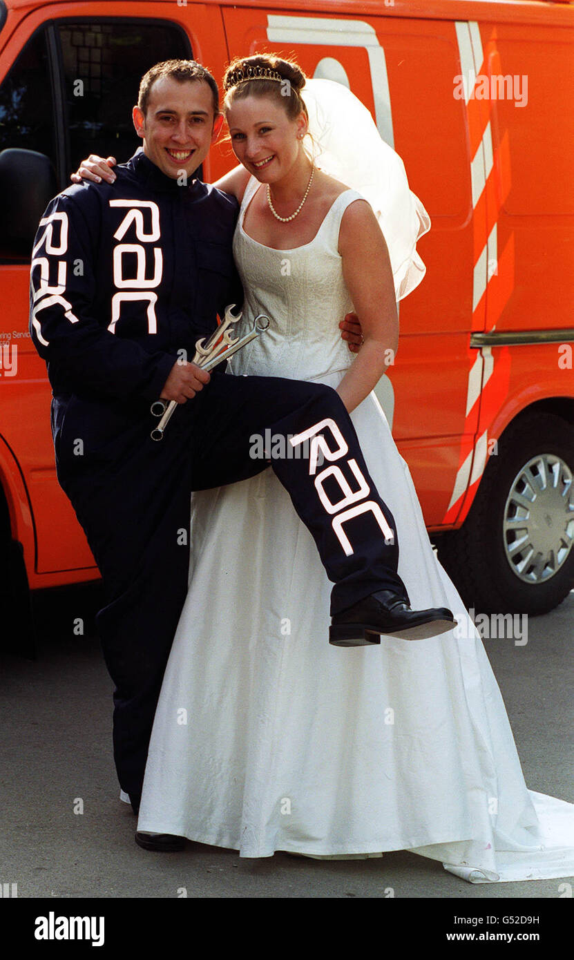 RAC patrolman Carlos Villamore with Charlotte Wood, who he met while ...