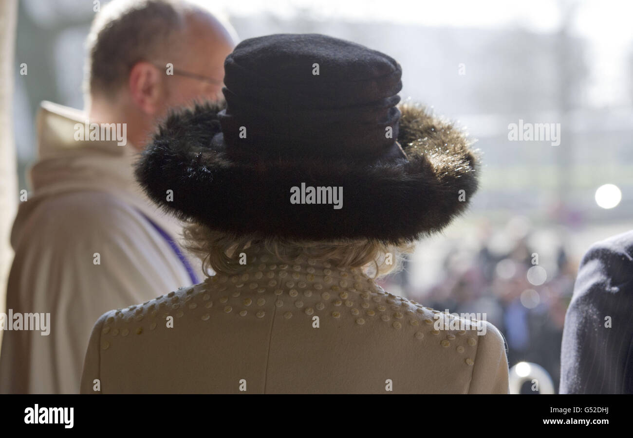 The Duchess of Cornwall attends a service of Holy Communion at St Alban ...
