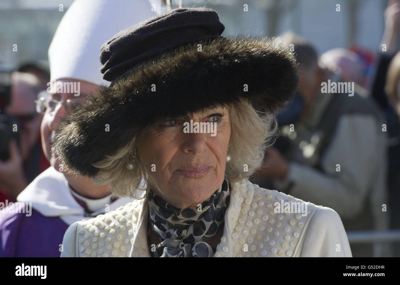 The Duchess of Cornwall attends a service of Holy Communion at St Alban ...