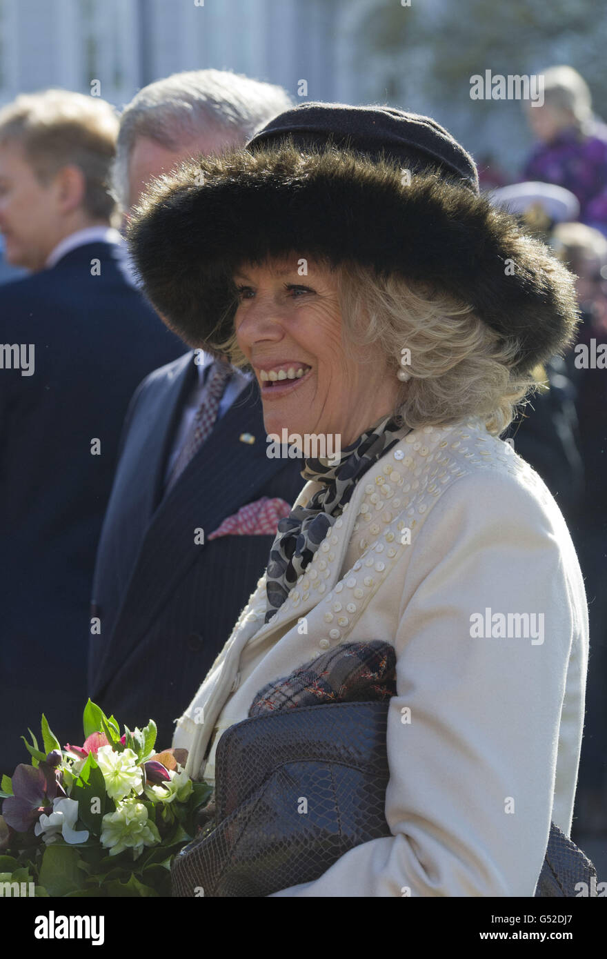 The Duchess of Cornwall attends a service of Holy Communion at St Alban ...