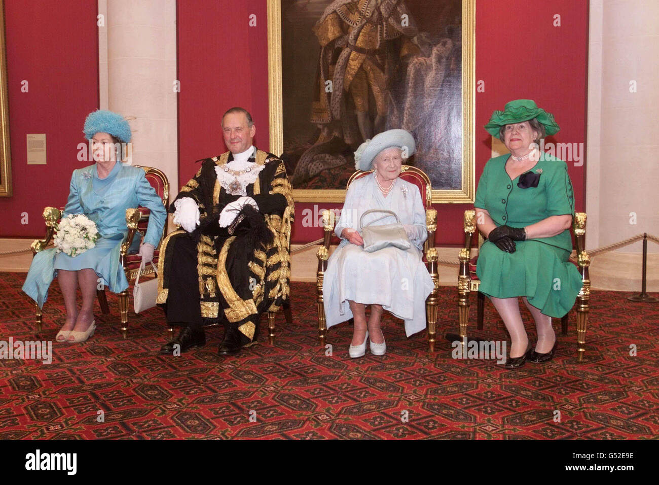 (L-R) Princess Margaret, Lord Mayor of London, Alderman Clive Martin ...