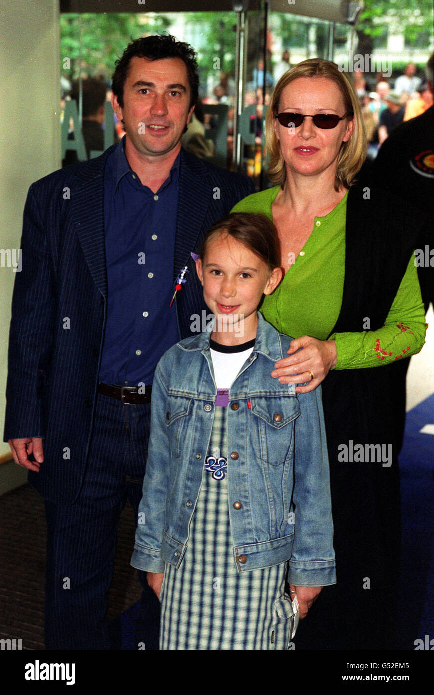 Actor Phil Daniels, his partner Jan and their daughter Ella at the ...