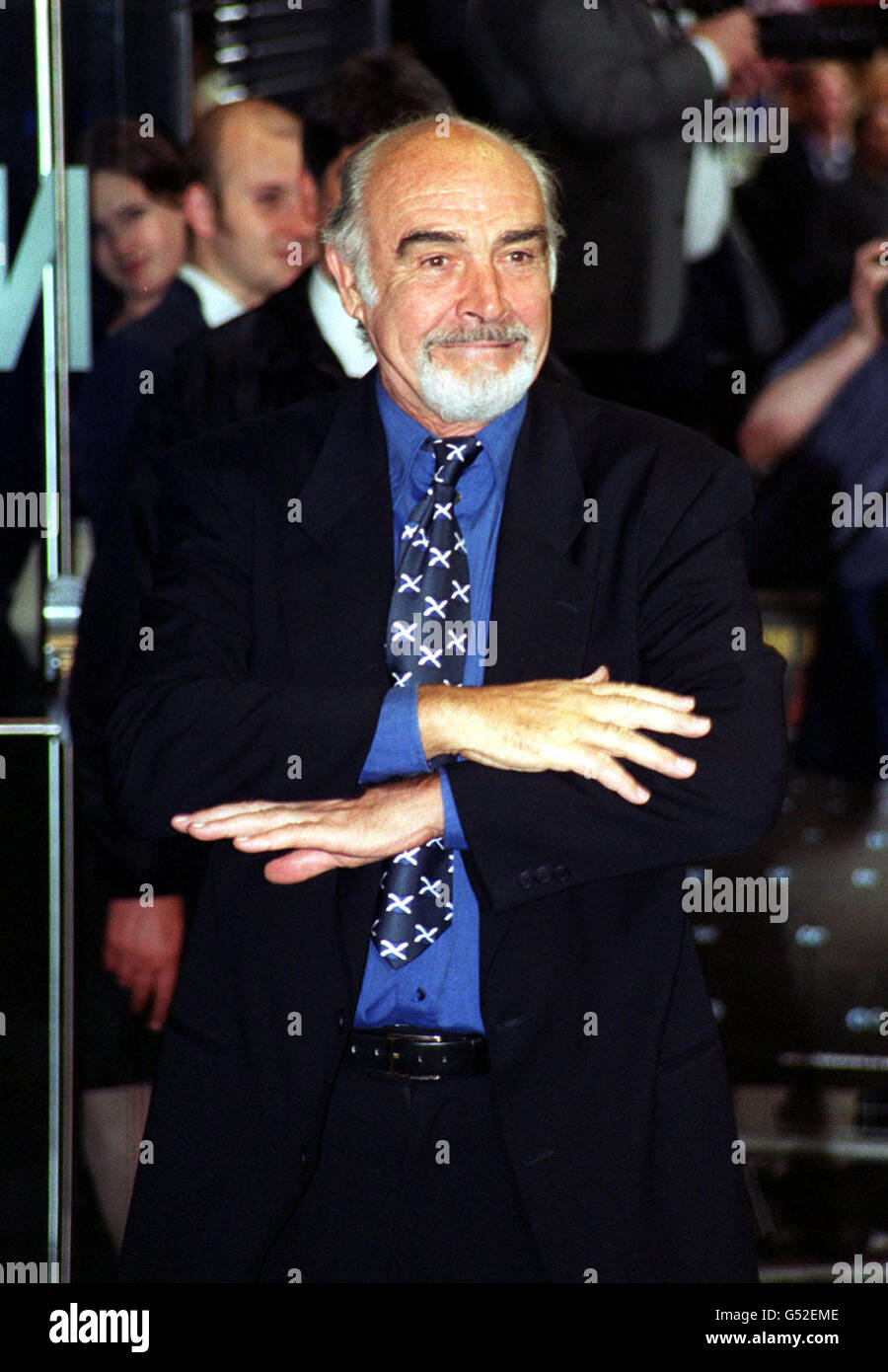 Veteran Scottish actor Sean Connery at the premiere of the animated ...