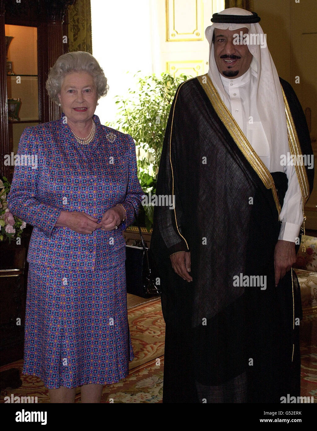 Queen & Prince Salman Stock Photo - Alamy