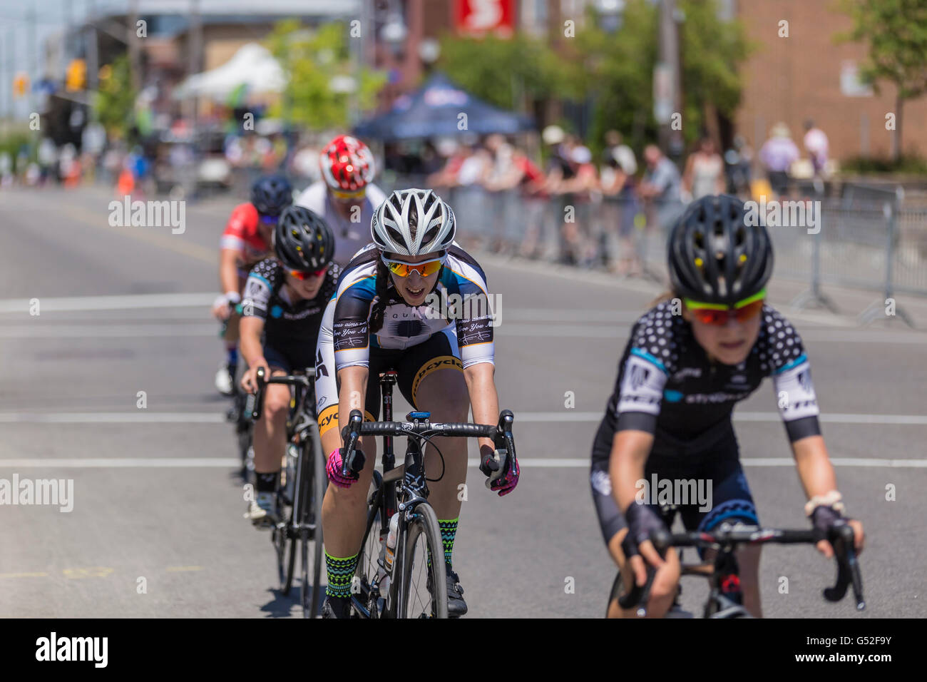 Road race on bikes on city streets Stock Photo - Alamy