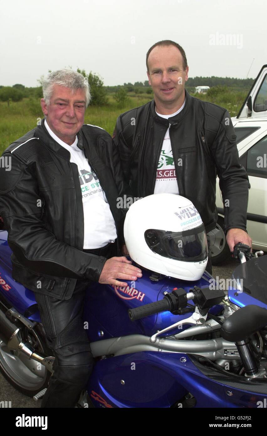 Blind Gordon Wilson, 67, (L) from Hastings, with his co-pilot Trevor ...