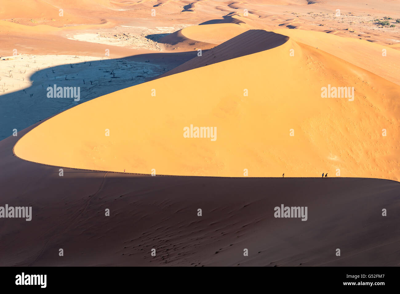 Namibia, Hardap, Sossusvlei, Big Daddy Dune, after sunrise Stock Photo ...