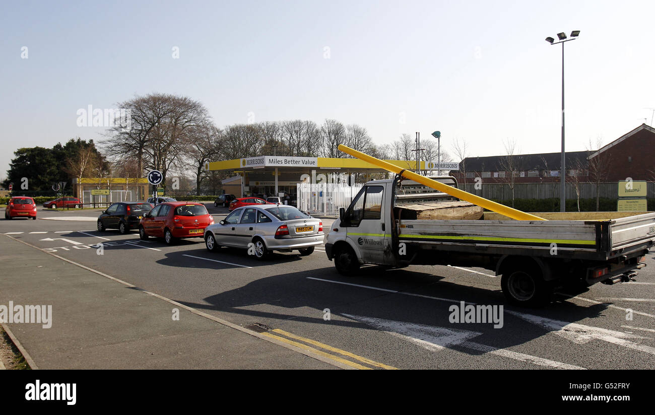 Morrisons petrol tanker hi-res stock photography and images - Alamy