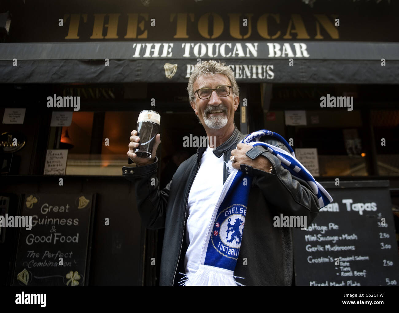 Eddie Jordan enjoys a pint of Guinness at the Toucan Bar in Soho ...