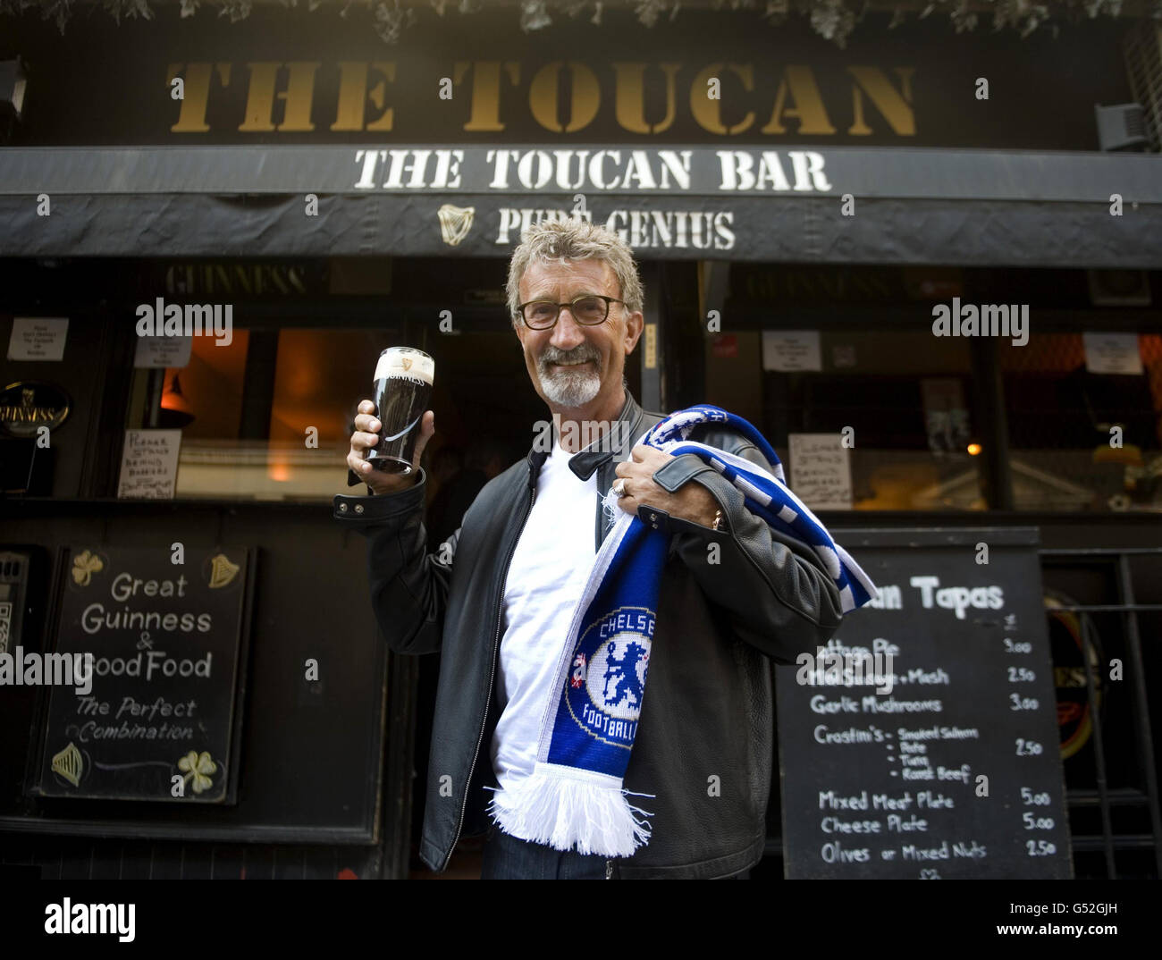 Eddie Jordan enjoys a pint of Guinness at the Toucan Bar in Soho ...
