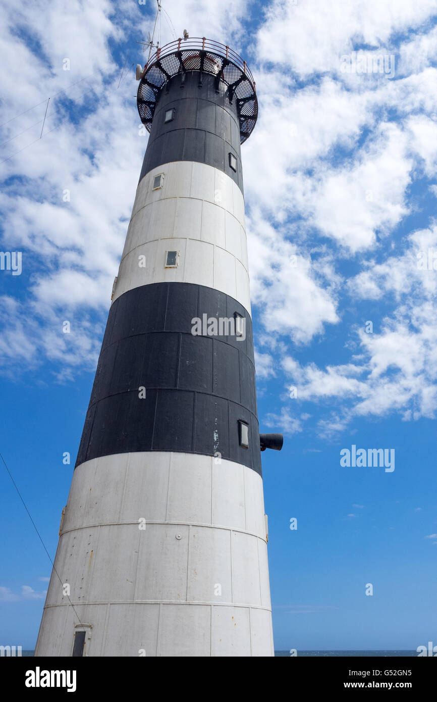 Namibia, Erongo, Walvis Bay, A lighthouse in the desert, Pelican Point ...