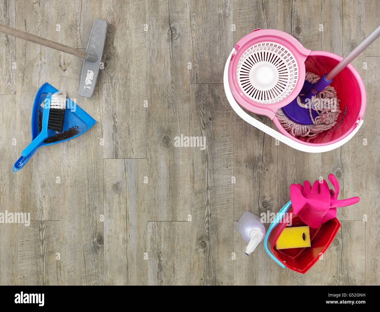 A studio photo of cleaning items Stock Photo - Alamy