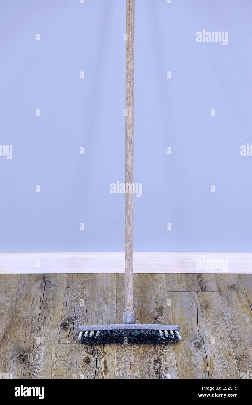 A studio photo of a broom cleaning up Stock Photo - Alamy