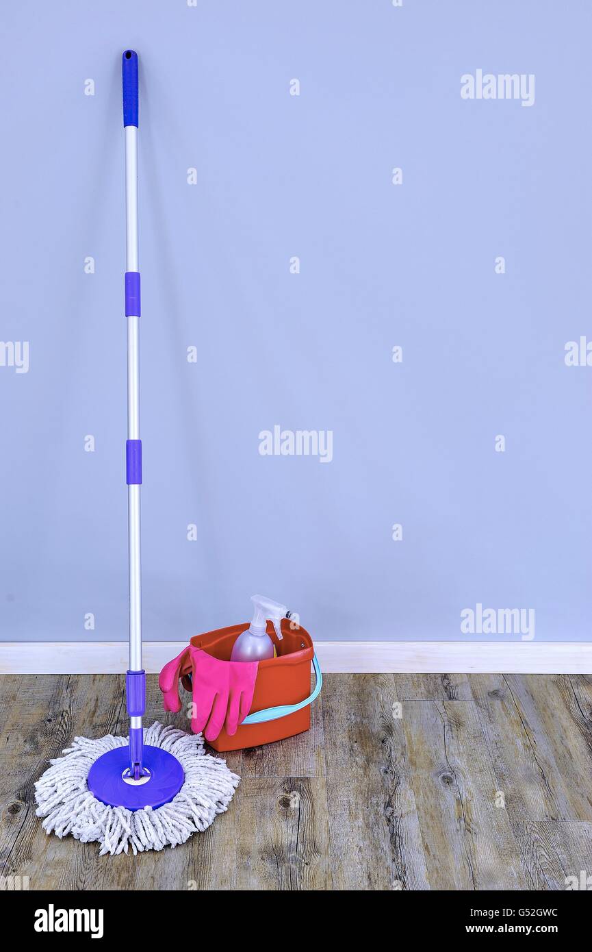 A studio photo of a broom cleaning up Stock Photo - Alamy